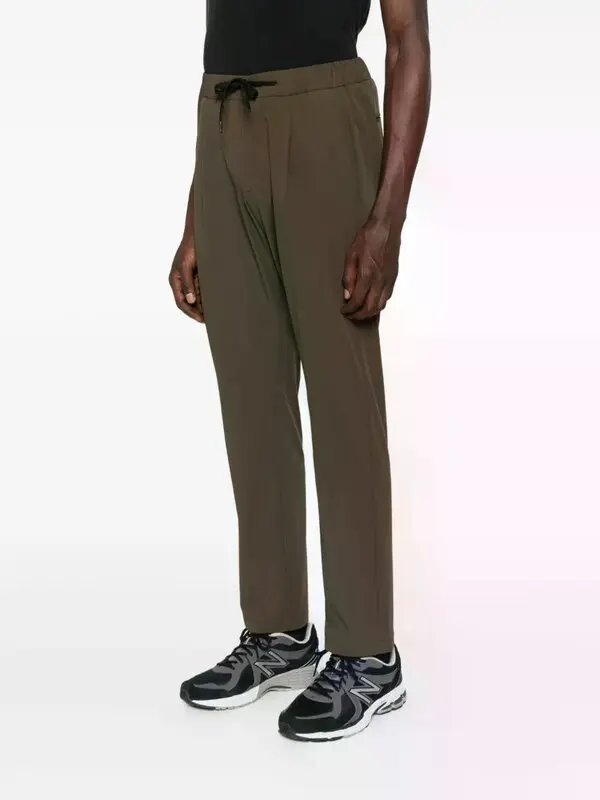 Herno Pleated Drawstring Trousers - Green