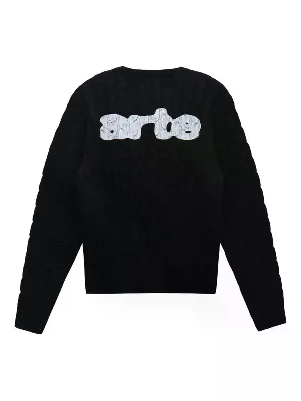 ARTE ANTWERP Cable-knit Logo Sweater