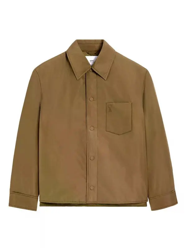 AMI Paris Padded Shirt Jacket - 298 Bronze