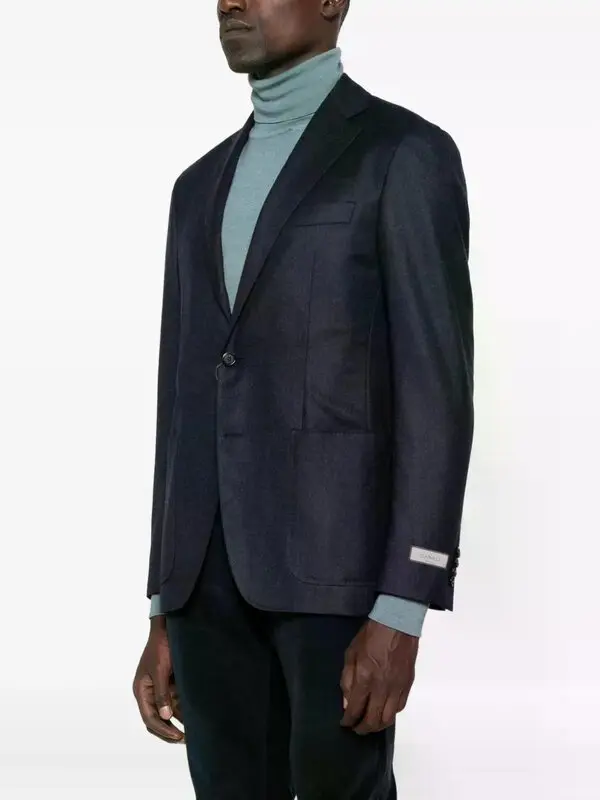 Canali Patch-pocket Two-button Blazer - Blue