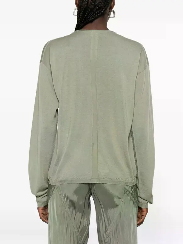 Rick Owens Panelled Wool Sweater