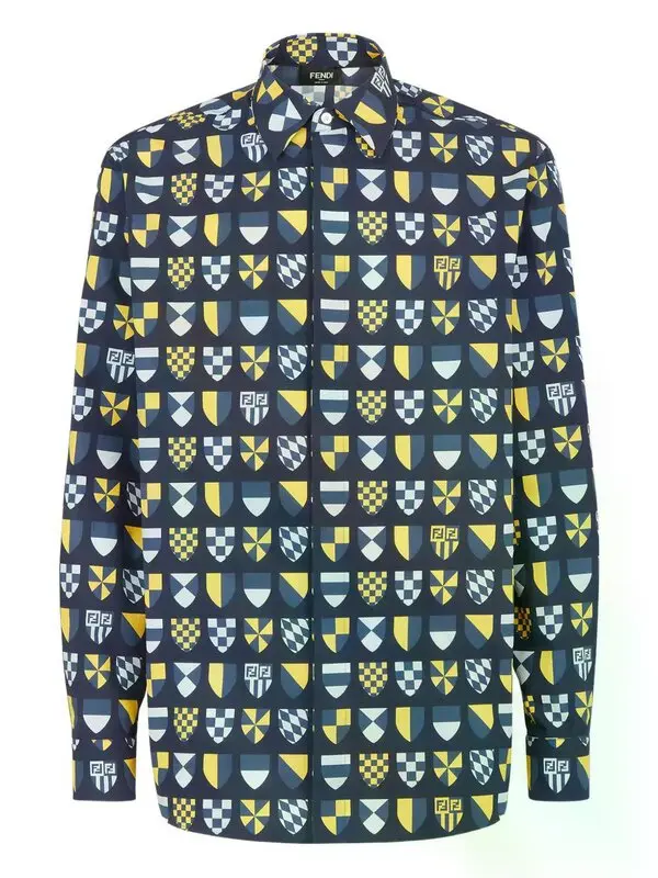 Fendi Crest-print Shirt