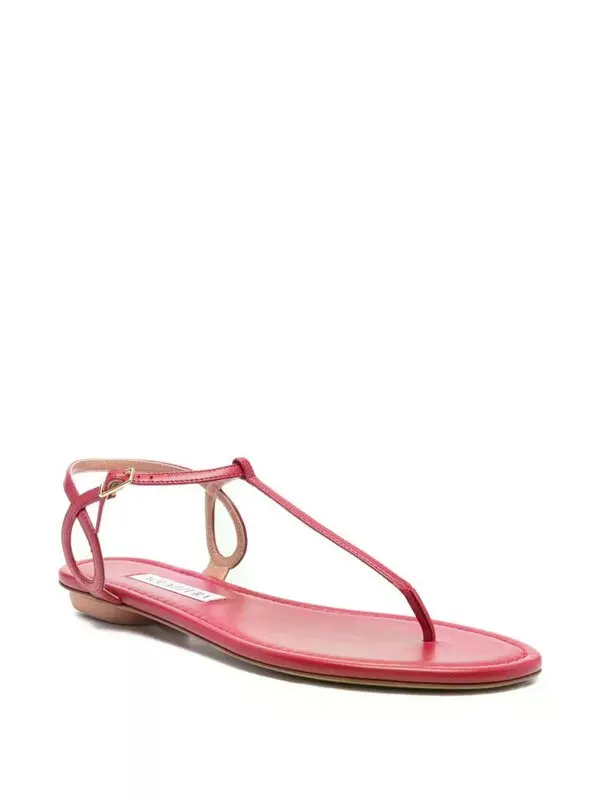 AQUAZZURA Almost Bare T-bar Sandals - Red