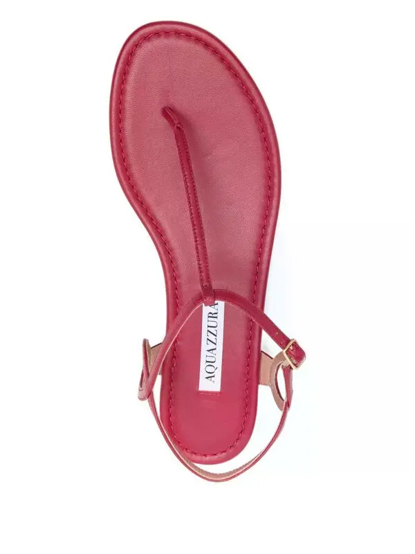 AQUAZZURA Almost Bare T-bar Sandals - Red