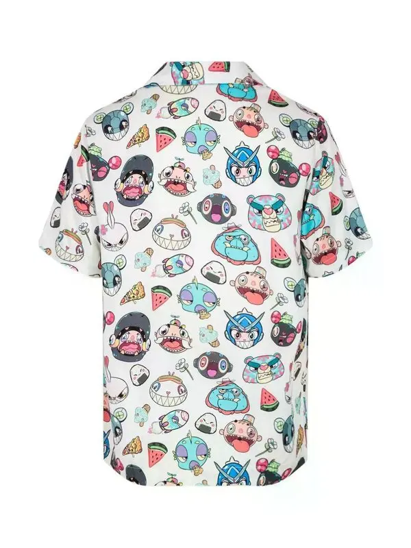 KARAFURU Button-up Short-sleeve Shirt