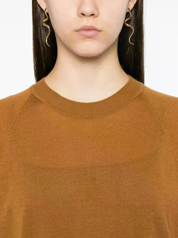 FORTE_FORTE Wool Raglan Sleeve Sweatshirt