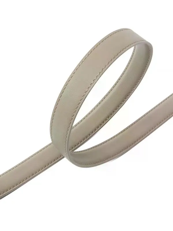 Pinko Leather Belt With Bird Buckle - Neutrals