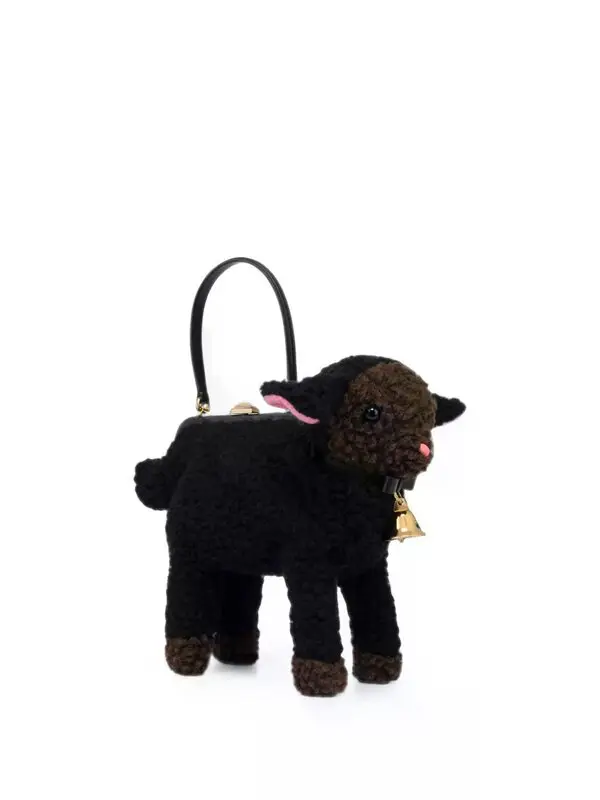 Moschino Sheep Bag With Bell Accent - Black
