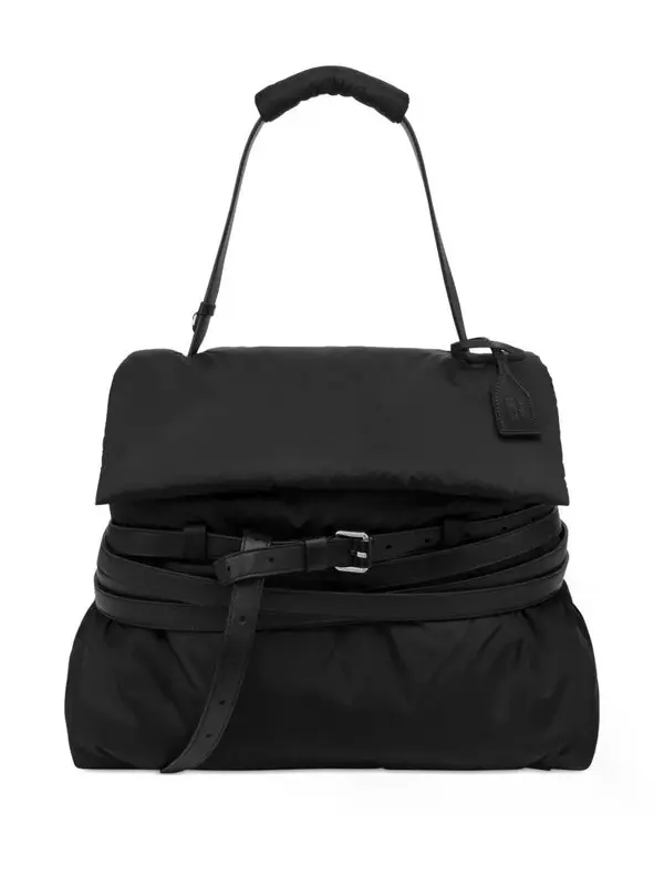 Moschino Belted Tote Bag - Black