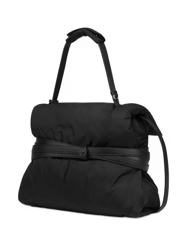 Moschino Belted Tote Bag - Black