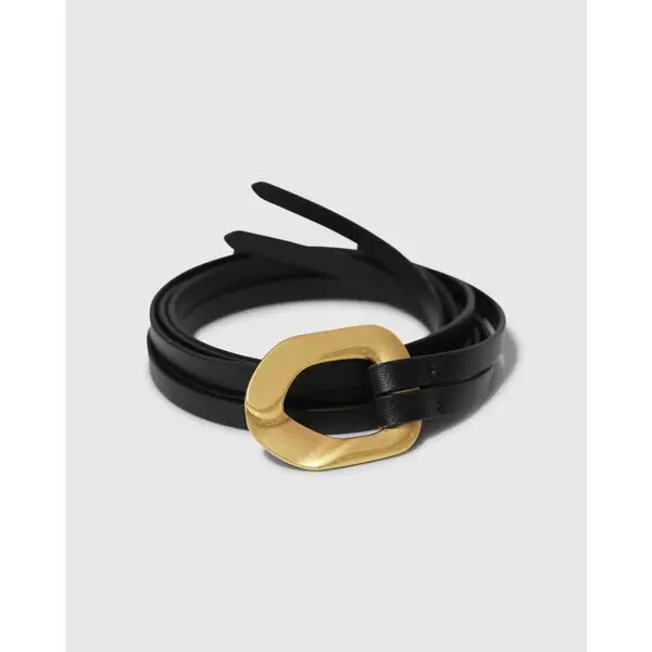 BELLE & BLOOM Dream On Leather Belt - Black