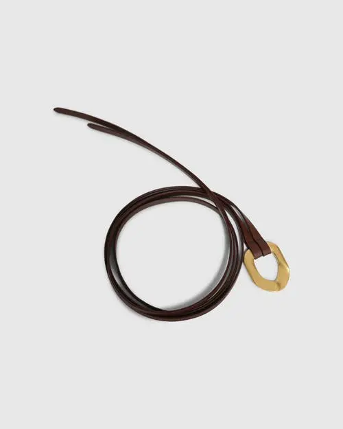 BELLE & BLOOM Dream On Leather Belt - Brown