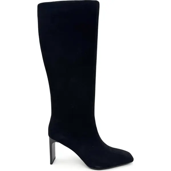 AMIE RAFA Mishel Knee High Suede Boots - Black