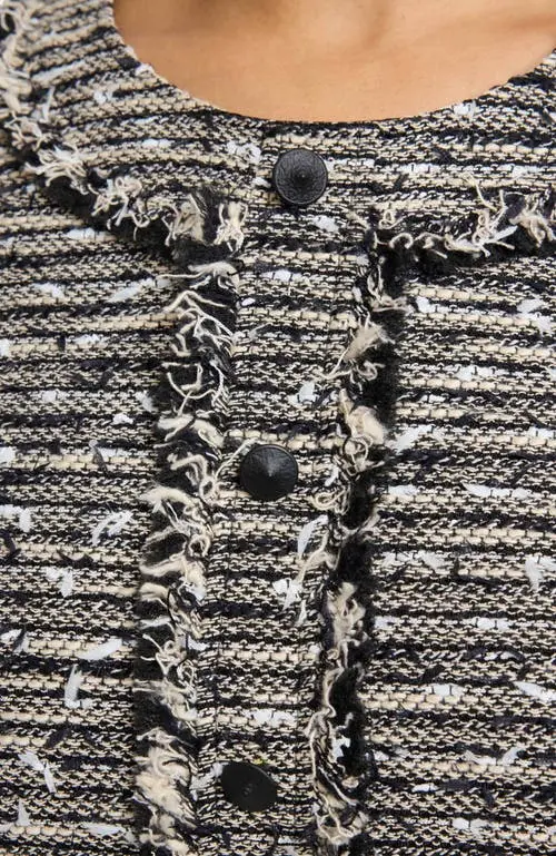 Santorelli Cass Midi Tweed Dress