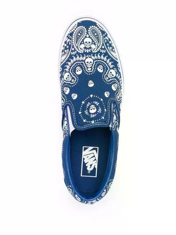 VANS Skull-print Slip-on Sneakers
