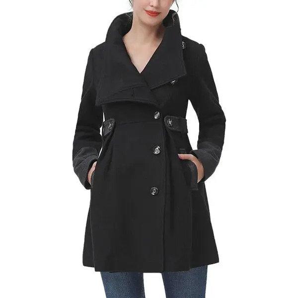 KIMI + KAI Harper Maternity Wool Coat