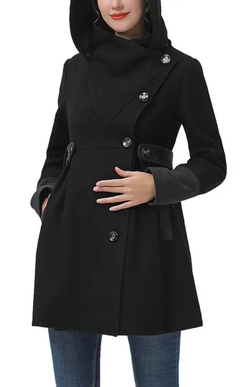 KIMI + KAI Harper Maternity Wool Coat