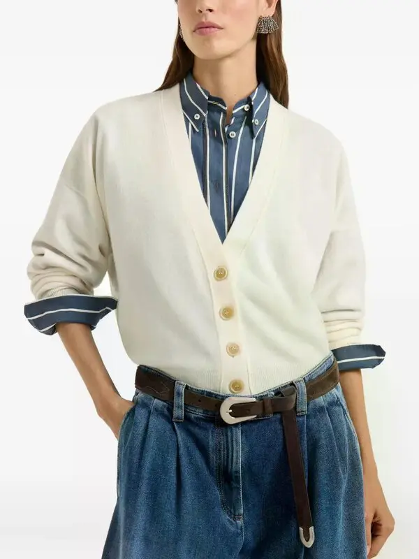 Brunello Cucinelli Button-front Cashmere Cardigan