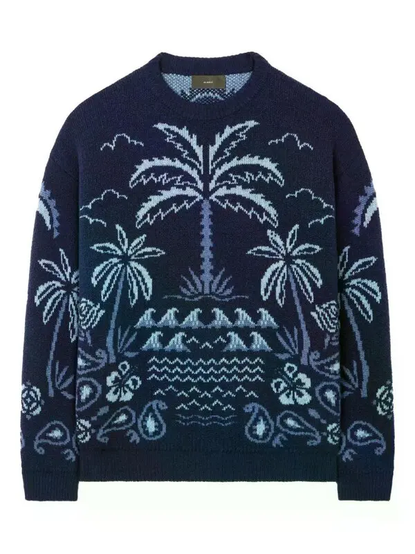 Alanui Palm-tree Intarsia Sweater