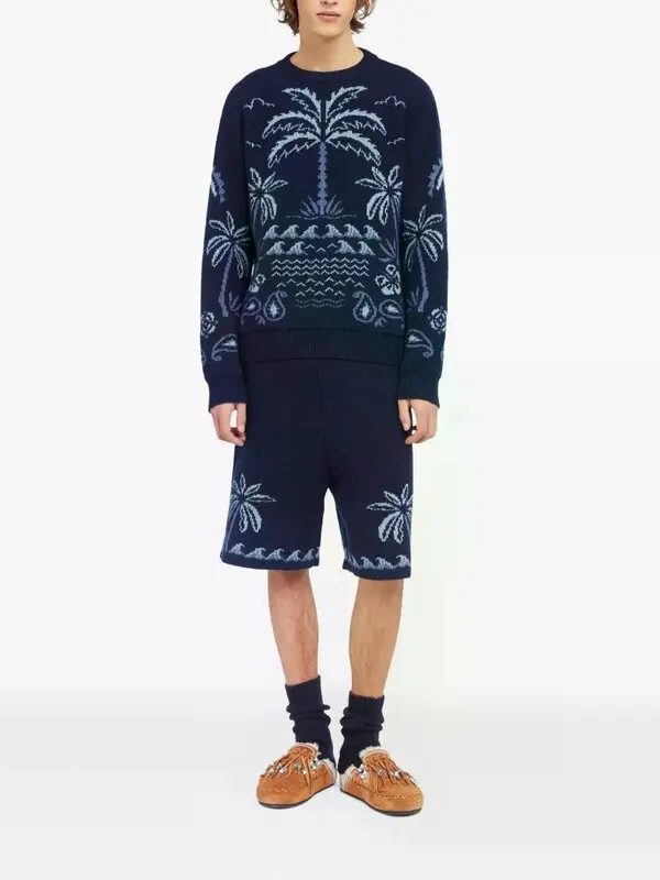 Alanui Palm-tree Intarsia Sweater