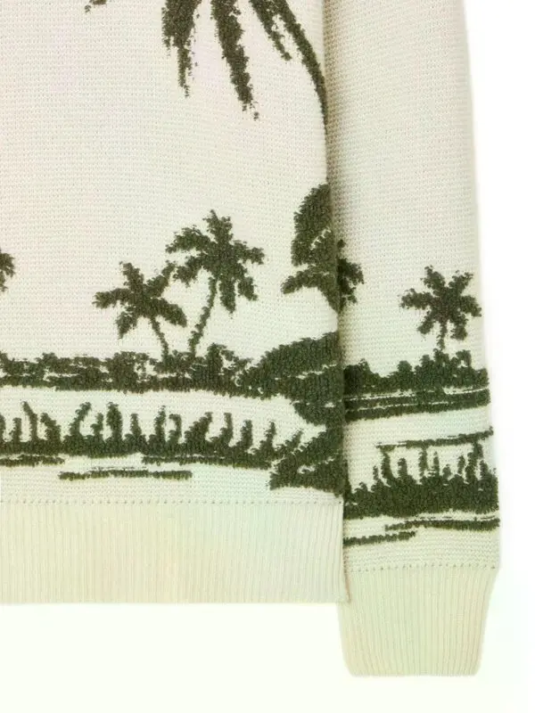 Alanui Palm Tree Intarsia Sweater