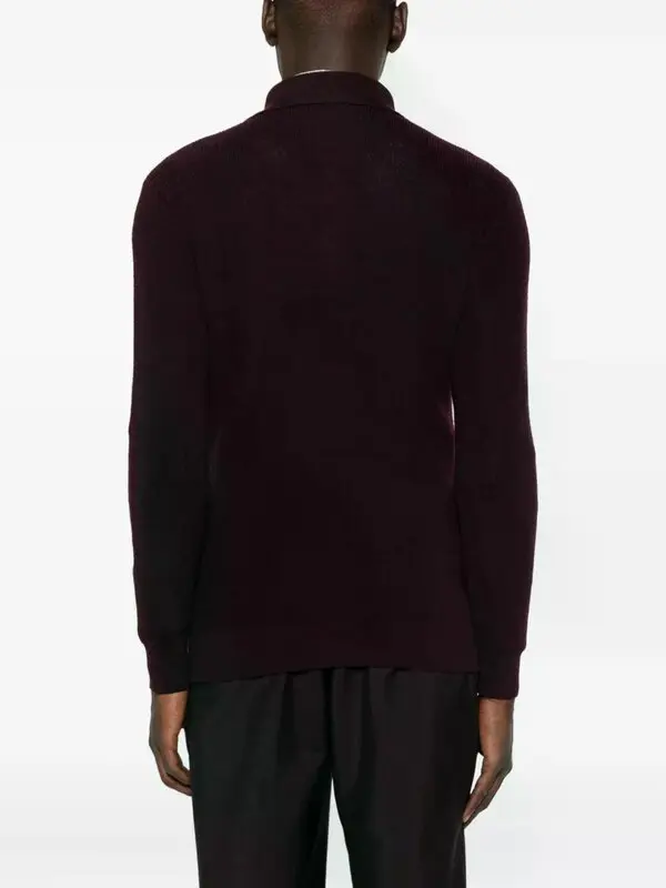 Tagliatore Zip-neck Wool Sweater