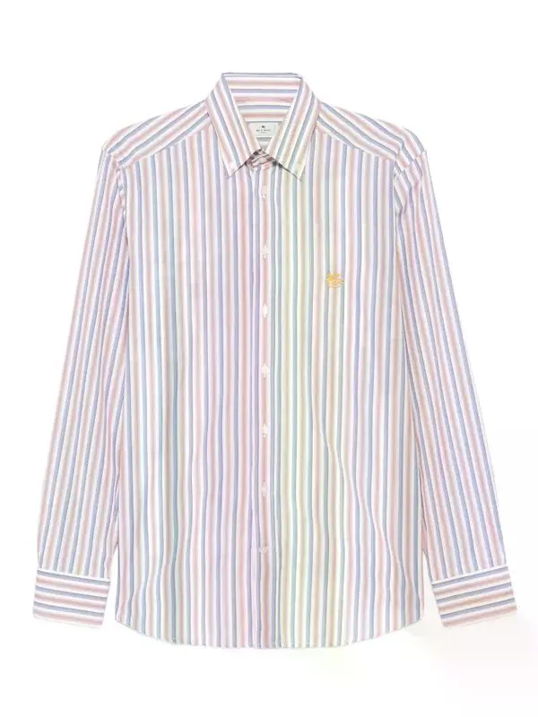 Etro Striped Long-sleeved Shirt - White
