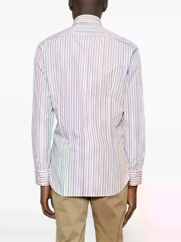 Etro Striped Long-sleeved Shirt - White
