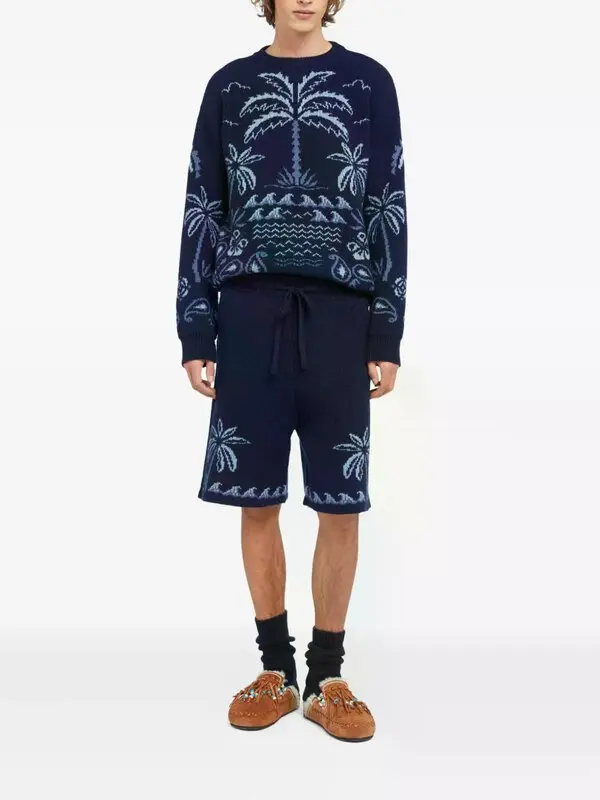 Alanui Palm-tree Motif Shorts