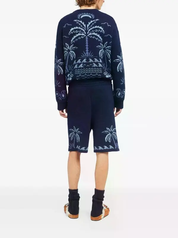 Alanui Palm-tree Motif Shorts