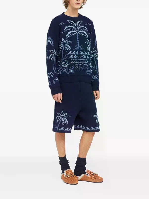 Alanui Palm-tree Intarsia Sweater