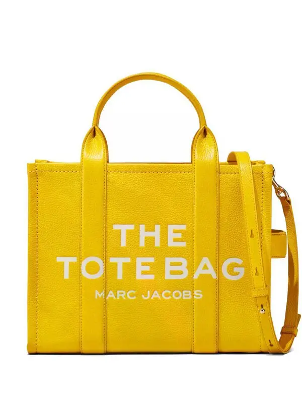 Marc Jacobs The Leather Medium Tote Bag - Yellow