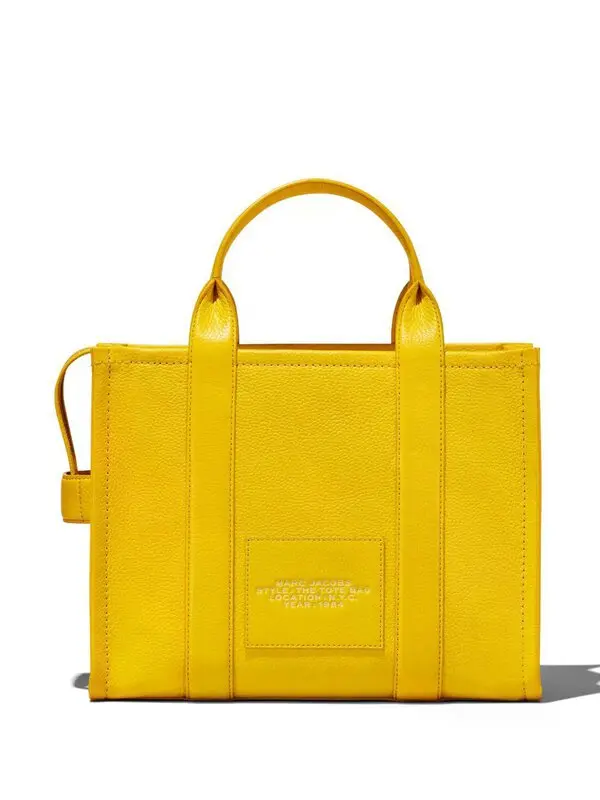 Marc Jacobs The Leather Medium Tote Bag - Yellow