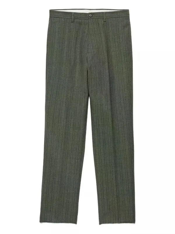 Prada Pinstripe Wool Trousers