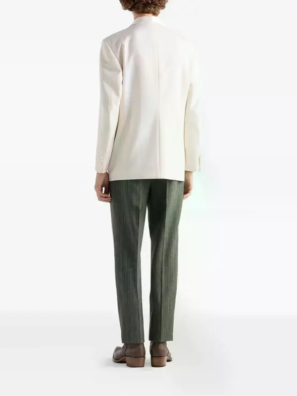 Prada Pinstripe Wool Trousers