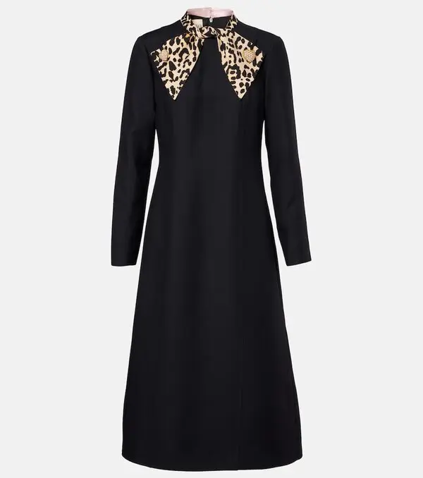 Valentino Garavani Crepe Couture Midi Dress - Black