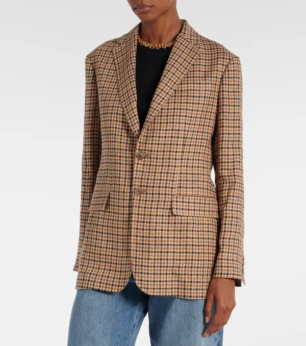 Polo Ralph Lauren Plaid Linen Blazer
