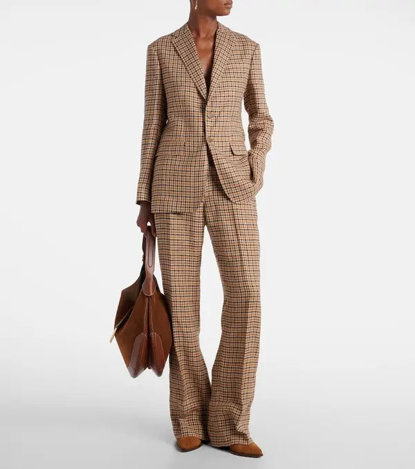 Polo Ralph Lauren Plaid Linen Blazer