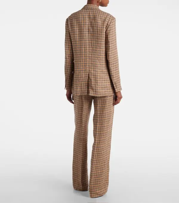 Polo Ralph Lauren Plaid Linen Blazer