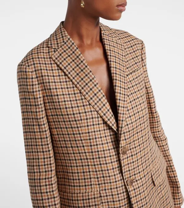 Polo Ralph Lauren Plaid Linen Blazer