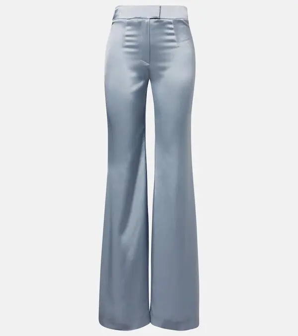 Galvan Julianne High-rise Wide-leg Pants - Blue