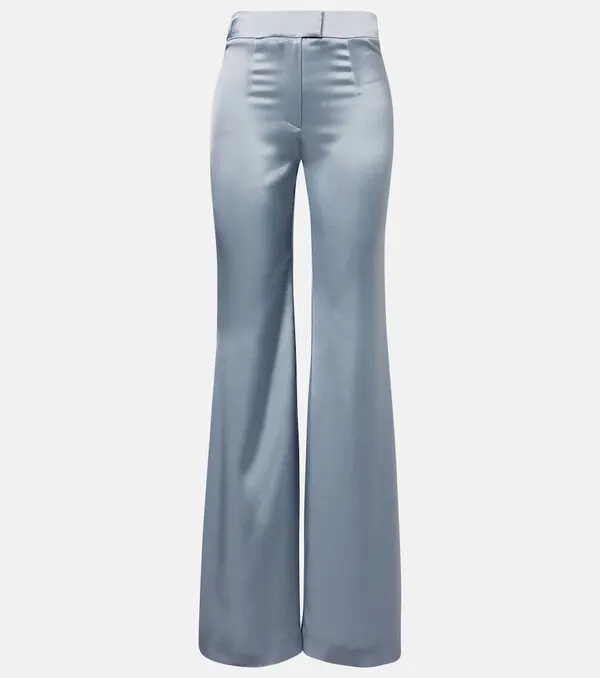 Galvan Julianne High-rise Wide-leg Pants - Blue