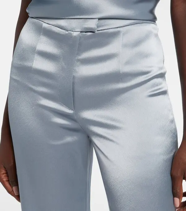 Galvan Julianne High-rise Wide-leg Pants - Blue
