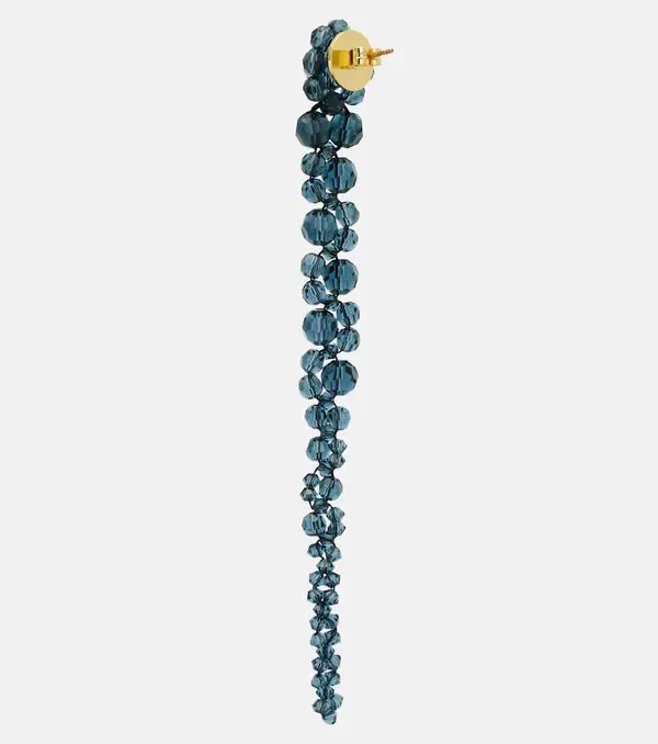 Simone Rocha Crystal-embellished Drop Earrings - Blue