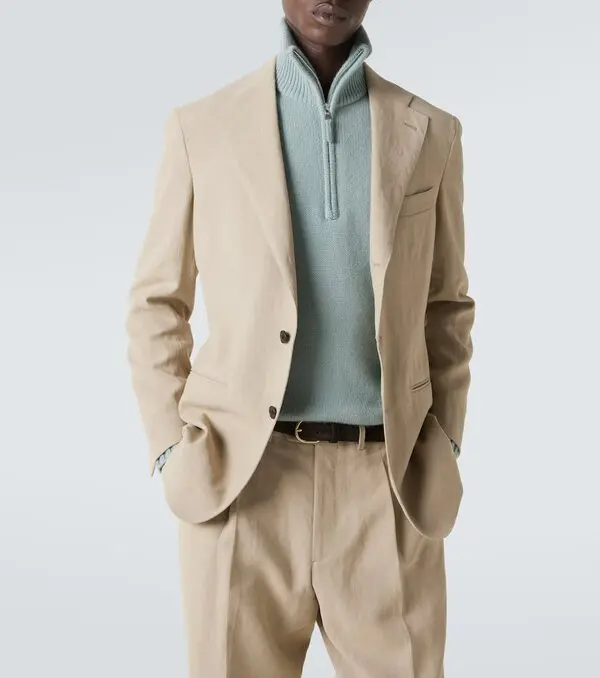 ALLUDE Cashmere Half-zip Sweater - Green