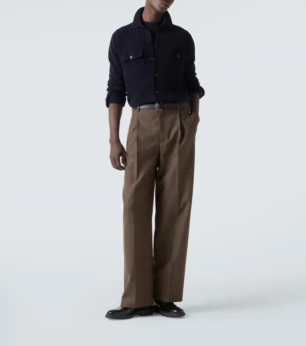 ALLUDE Wool And Cashmere Overshirt - Blue