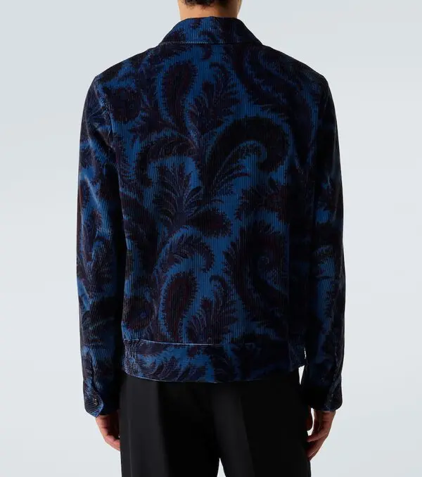 Etro Printed Cotton Velvet Jacket