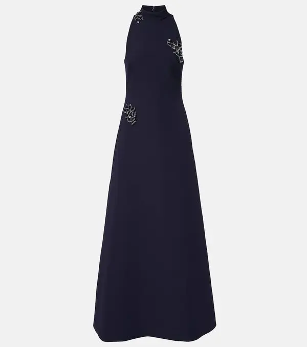 Safiyaa Priscilla Embellished Gown - Blue