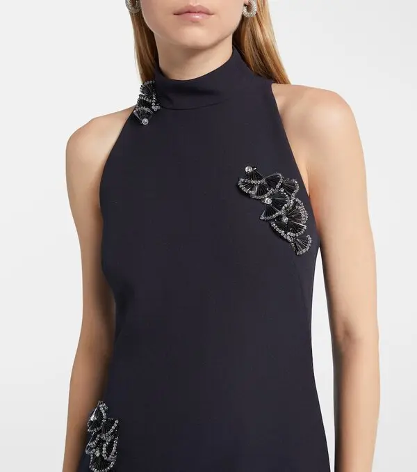 Safiyaa Priscilla Embellished Gown - Blue