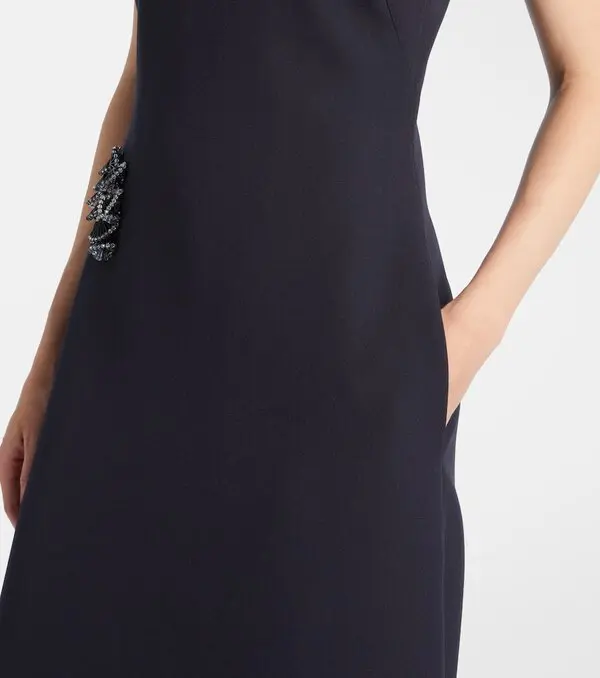 Safiyaa Priscilla Embellished Gown - Blue